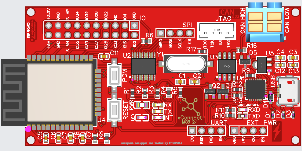 Micro Control Board 2.1 Early Backers Prototype. – xConnect